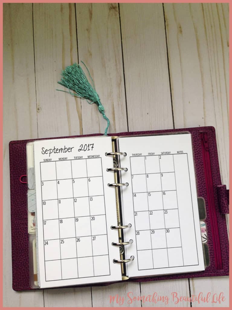 Finance Planner Setup in my Filofax Finsbury - My Something Beautiful ...