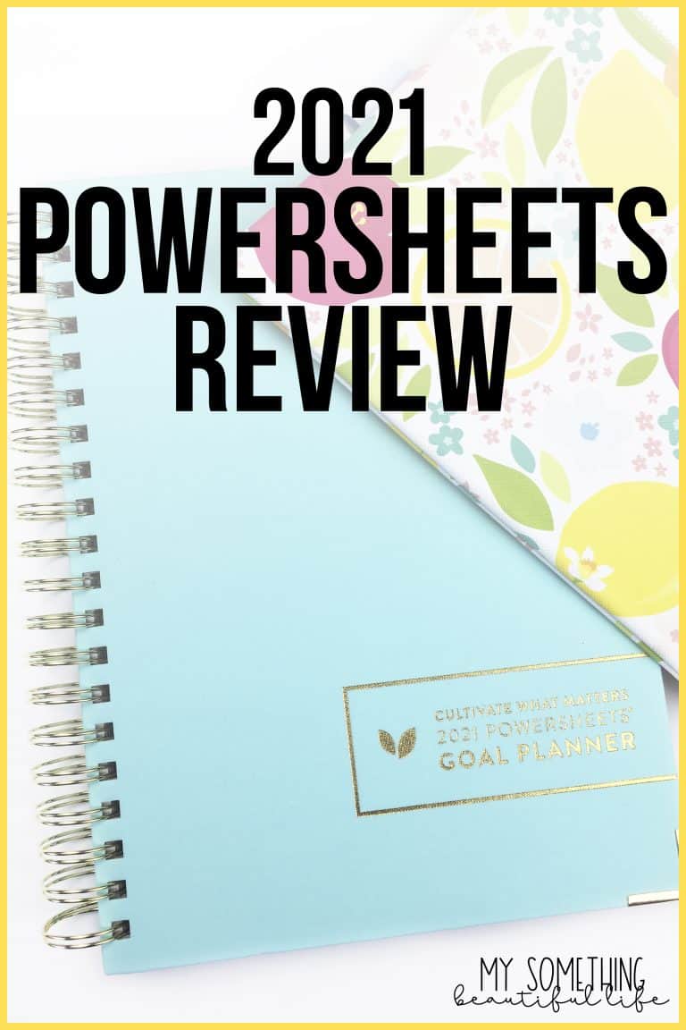 2021 Powersheets Review - My Something Beautiful Life | Planning with ADHD