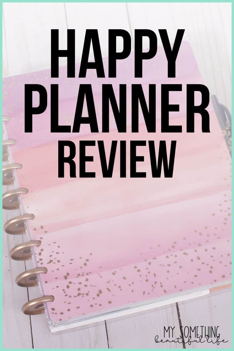 Happy Planner Review - My Something Beautiful Life | Planning with ADHD